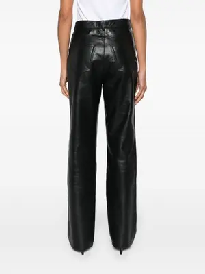 TOTEME Straight Leather Trousers