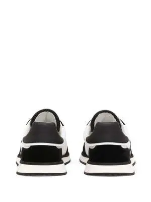 Dolce & Gabbana Cushioned Mixed-material Sneakers - Black
