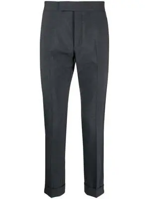 Thom Browne Mid-rise Skinny-leg Trousers - Grey