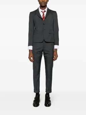 Thom Browne Mid-rise Skinny-leg Trousers - Grey