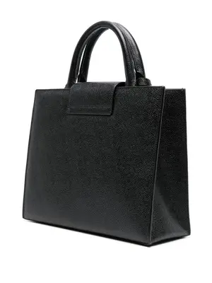 Thom Browne Small Mr. Thom Leather Tote Bag - Black