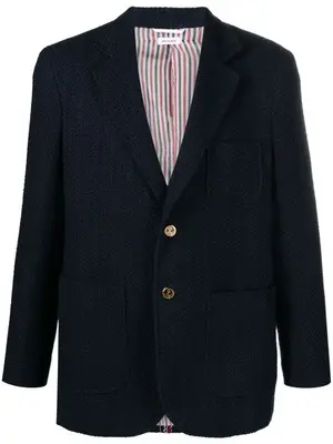 Thom Browne Tweed Single-breasted Blazer