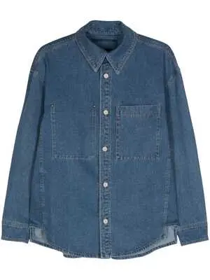WOOYOUNGMI Floral-print Denim Shirt