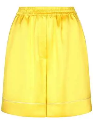 Dolce & Gabbana Silk Shorts - Yellow