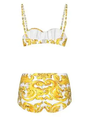 Dolce & Gabbana Majolica Print Bikini