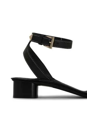 Prada 35mm Triangle-logo Leather Sandals