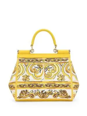 Dolce & Gabbana Medium Sicily Leather Tote Bag