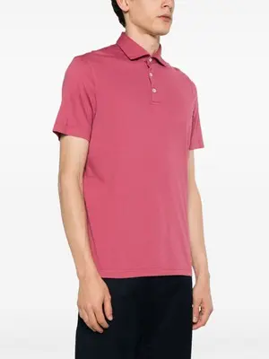 Fedeli Zero Jersey Polo Shirt - Red