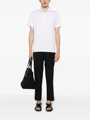 Fedeli Zero Jersey Polo Shirt - White