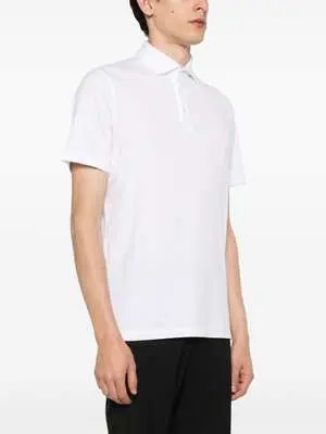 Fedeli Zero Jersey Polo Shirt - White
