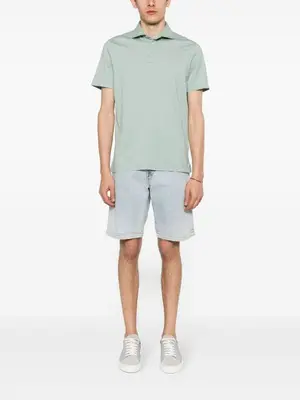 Fedeli Zero Cotton Polo Shirt - Green