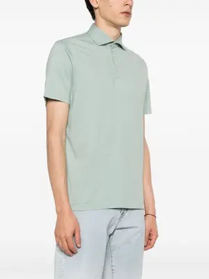 Fedeli Zero Cotton Polo Shirt - Green