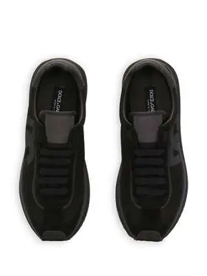 Dolce & Gabbana Cushion Mixed-material Sneakers - Black
