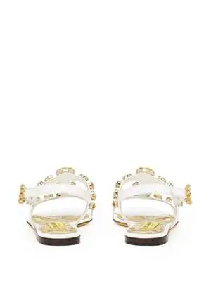 Dolce & Gabbana Bianca Leather Sandals