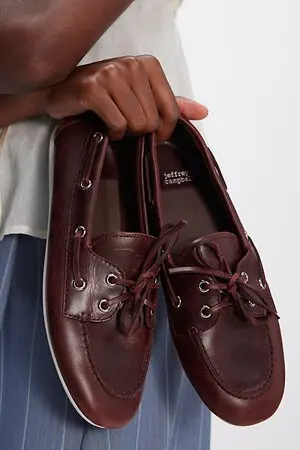 Jeffrey Campbell Yachting Day Boat Shoes - Red Brush