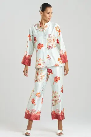 Natori Imperial Dragon Jacquard Mandarin Pj