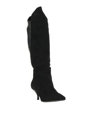 MANILA GRACE Leather Cone Heel Boots