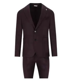 MANUEL RITZ Burgundy Suit - Brown