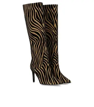 NCUB Zebra Print High Boots