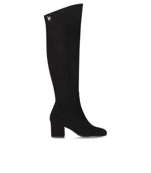 VIA ROMA 15 Suede Heeled High Boots