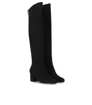 VIA ROMA 15 Suede Heeled High Boots