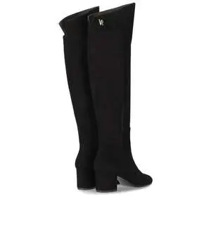VIA ROMA 15 Suede Heeled High Boots