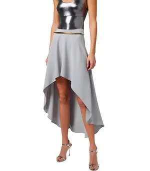 Elisabetta Franchi Asymmetric Skirt With Belt
