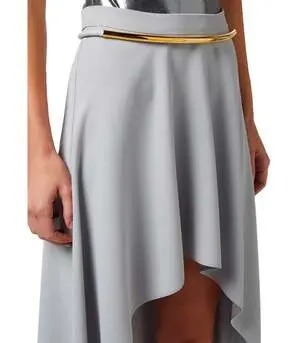 Elisabetta Franchi Asymmetric Skirt With Belt