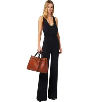 Elisabetta Franchi Jumpsuit With Embroidered Logo