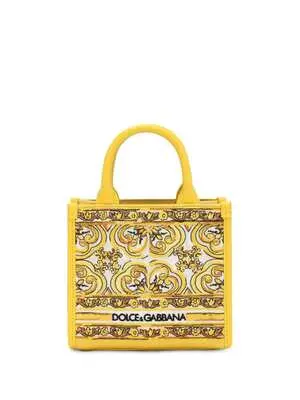 Dolce & Gabbana Mini Dg Daily Canvas Tote Bag - Yellow
