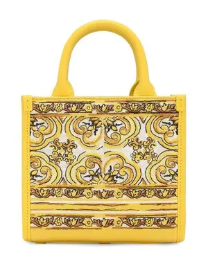 Dolce & Gabbana Mini Dg Daily Canvas Tote Bag - Yellow