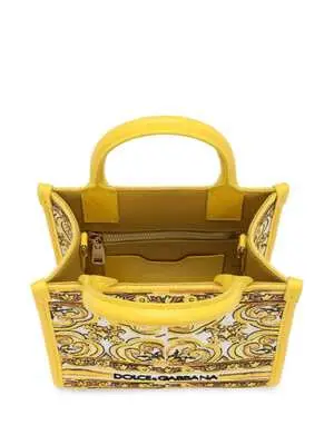 Dolce & Gabbana Mini Dg Daily Canvas Tote Bag - Yellow