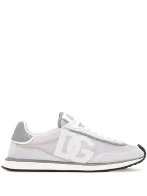 Dolce & Gabbana Mixed-material Dg Cushion Sneakers - Grey