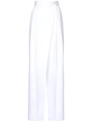 Dolce & Gabbana High-waisted Flared Trousers - White