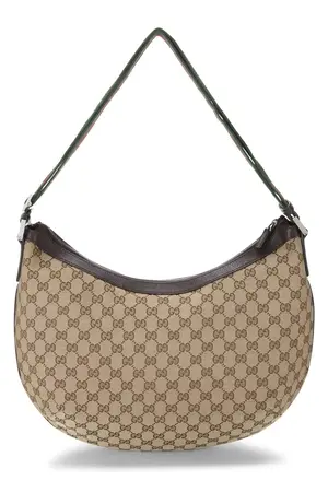 Gucci Original Gg Canvas Web Round Messenger