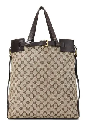 Gucci Original Gg Canvas Buckle Tote