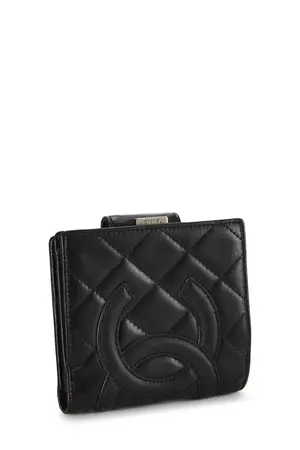 Chanel Quilted Calfskin Cambon Compact Wallet