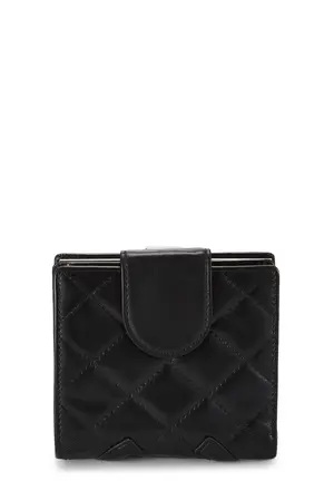 Chanel Quilted Calfskin Cambon Compact Wallet