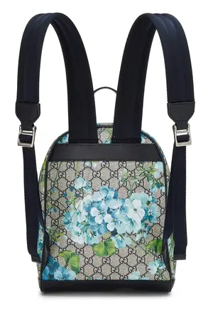 Gucci Gg Blooms Supreme Canvas Backpack - Blue