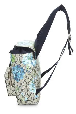 Gucci Gg Blooms Supreme Canvas Backpack - Blue