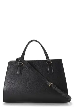 Gucci Grained Leather Soho Handbag - Black