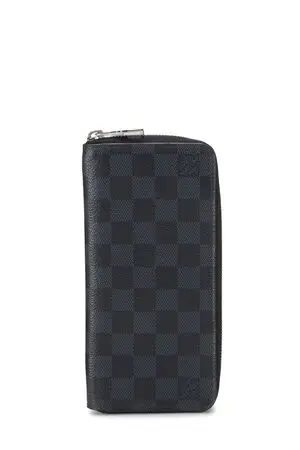 LOUIS VUITTON Louis Vuitton Damier Cobalt Zippy Vertical Wallet Blue