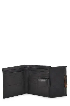 Gucci Original Gg Canvas Bamboo Compact Wallet