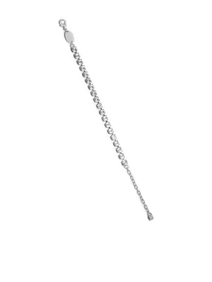 Dsquared2 Crystal Embellished Logo Bracelet - Silver