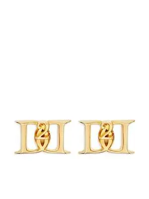 Dsquared2 Logo-plaque Stud Earrings - Gold