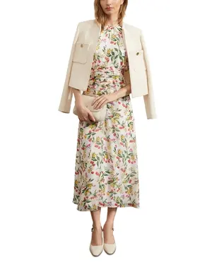 HOBBS LONDON Tegan Printed Silk Dress