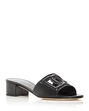 Dolce & Gabbana Block Heel Mules Clogs For Women