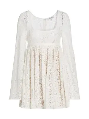 Ronny Kobo Dottie Lace Minidress In White - 50% Off | Editorialist
