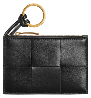 BOTTEGA  VENETA Cassette Key Pouch - Black