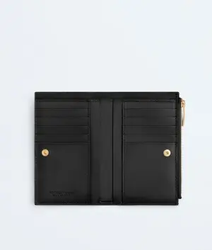 Bottega Veneta Cassette Medium Bi-fold Wallet - Black